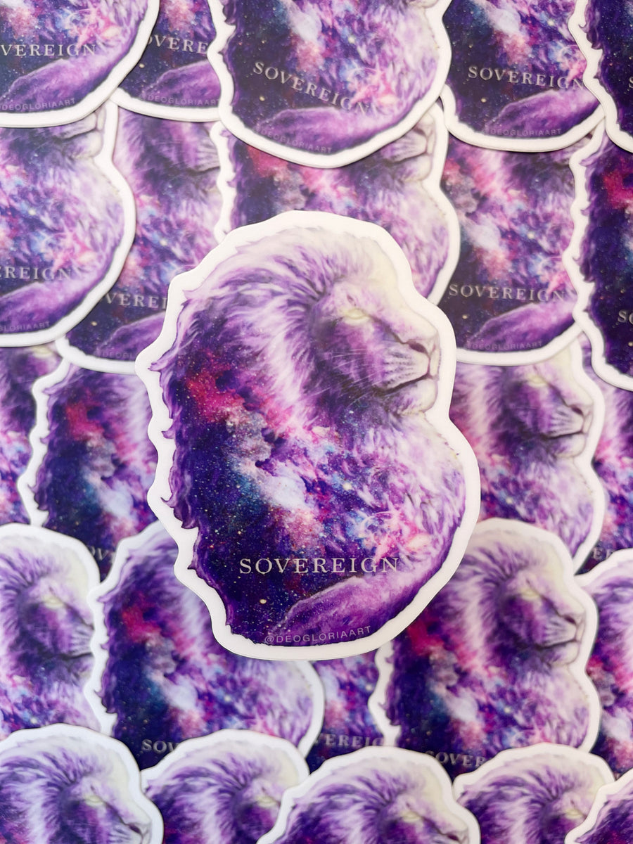 "Sovereign" Die-Cut Sticker – Deo Gloria Art